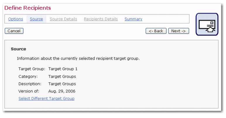 Defining Recipients Of An Email Job